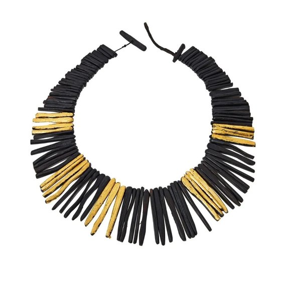 Natural Beauties | Jewelry | Hsn Natural Beauties Ebony Wood Goldtone ...